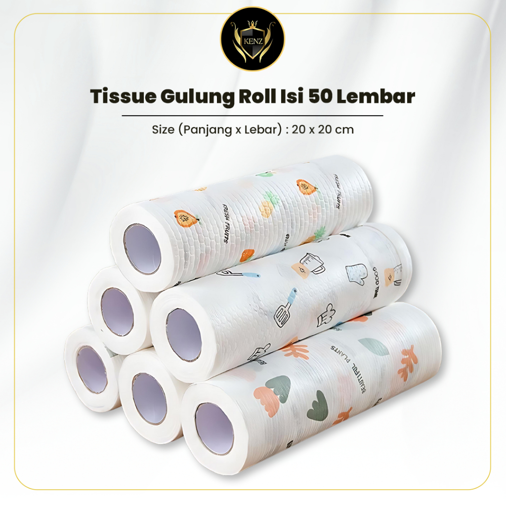 Jual Tissue Gulung Roll Isi 50 Lembar Tissue Dapur Lazy Wiper Tissue ...