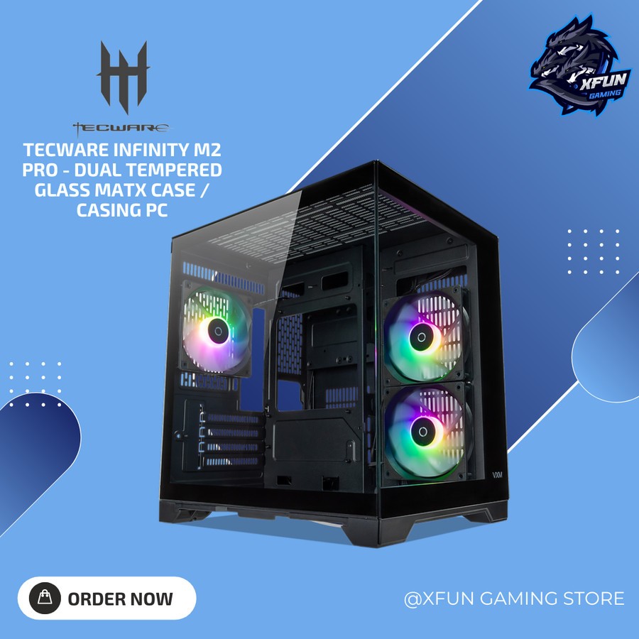 Jual Case Tecware VXM EVO CORE Infinity | Dual Chamber Gaming MATX Case ...