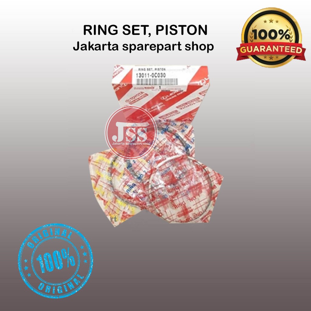Jual Ring Seher Ring Set Piston Innova Fortuner Hilux Hiace 13011-0C030 ...
