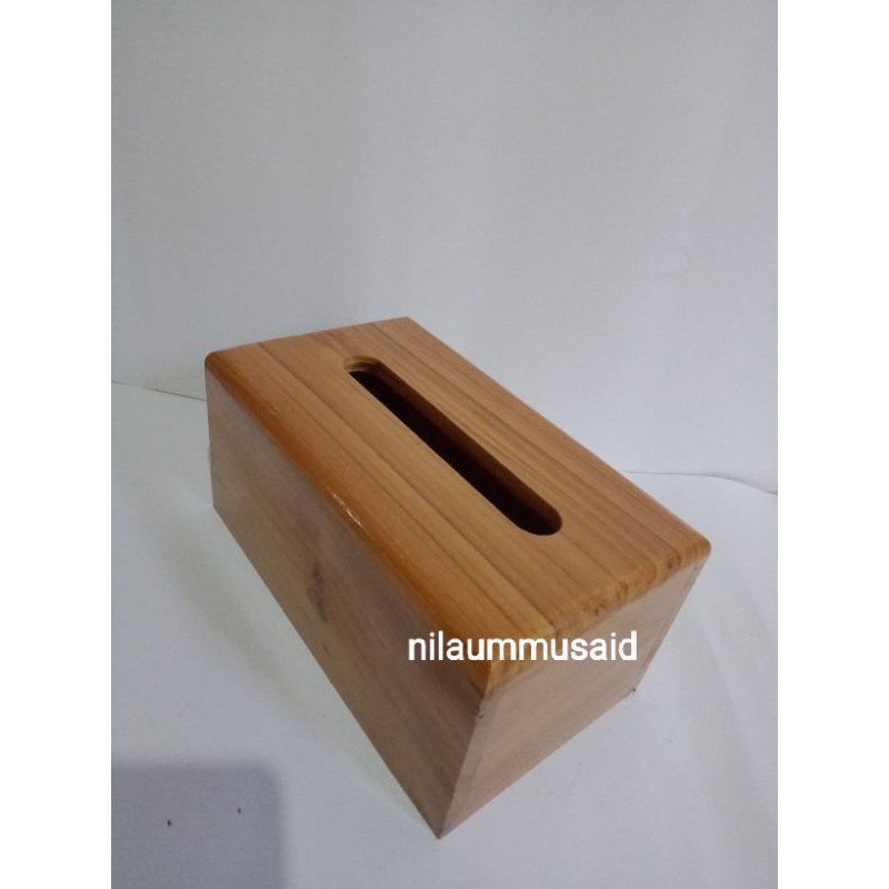 Jual kotak tissu kayu jati/box tissu natural glossy/box tissu aestetik ...