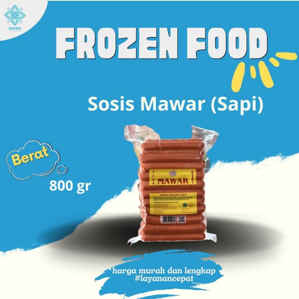 Jual Mawar Sosis berat 800gr (Ayam, Sapi) | Shopee Indonesia