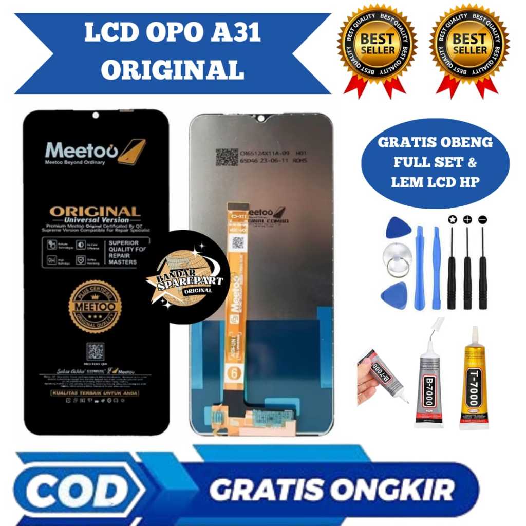Jual Lcd touchscreen OPPO A31 Original meetoo / Lcd OPPO A31 Original ...