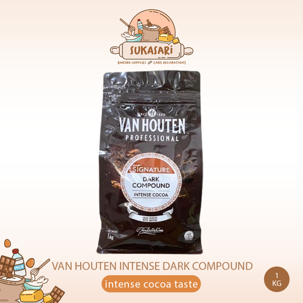 Jual Van Houten Intense Dark Compound Coin 1kg | Shopee Indonesia