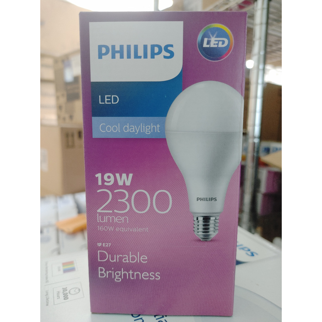 Jual Lampu Philips LED Bulb 19W E27 6500K 230V A80 APR (Putih) | Shopee Indonesia