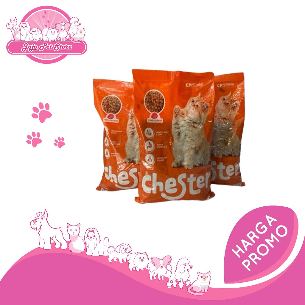 Jual Makanan Kucing Premium Chester Tuna Flavour Setara Bolt | Shopee ...