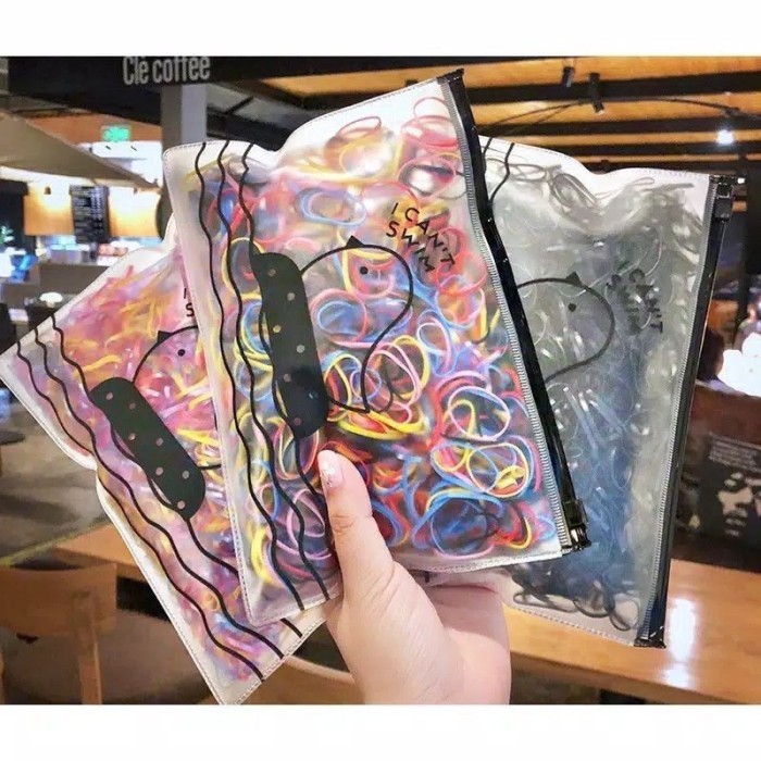 Jual Karet Rambut Jepang Anak Dewasa Pouch Besar | Shopee Indonesia