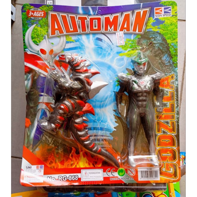 Jual Mainan robot ultra dengan monster zilla robot robotan ultra ...