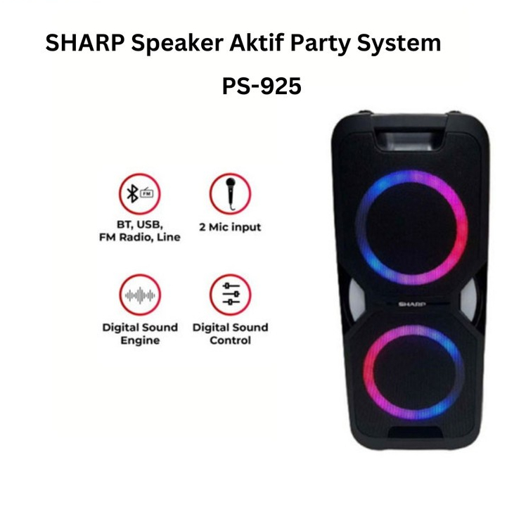 Jual SPEAKER SHARP PS 925 / SHARP SPEAKER AKTIF PARTY SYSTEM PS 925 | Shopee Indonesia
