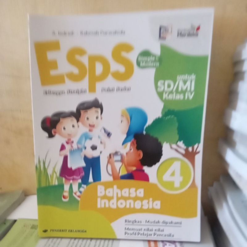 Jual esps bahasa indonesia kelas 4 sd erlanggga kurikulum merdeka | Shopee Indonesia