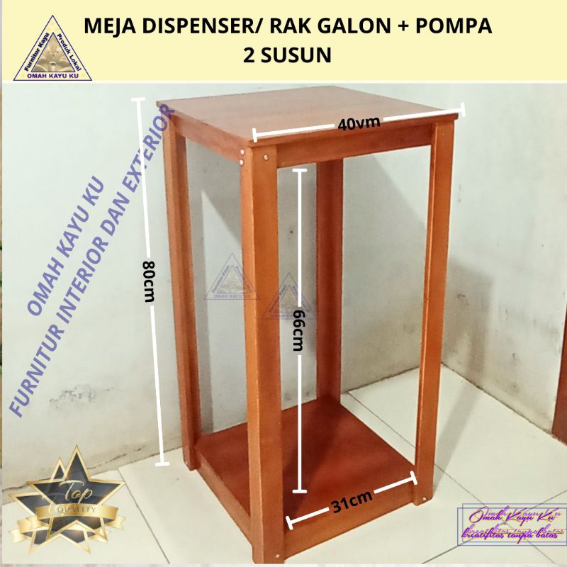 Jual RAK MEJA DISPENSER GALON EXTRA LEGA ,MEJA /RAK SERBAGUNA FULL KAYU ...