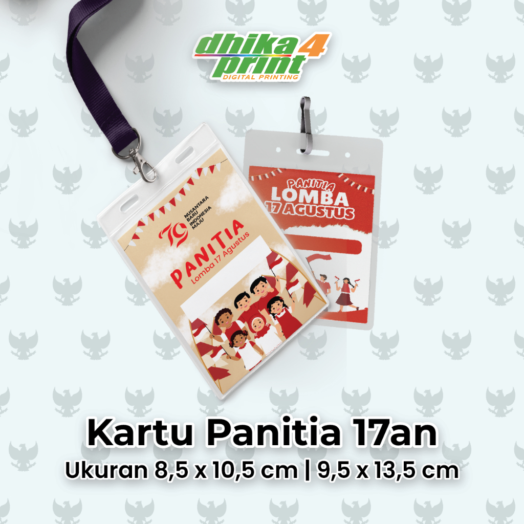 Jual Kartu Nama Panitia 17 Agustus | ID Card Name Tag Panitia 17 ...