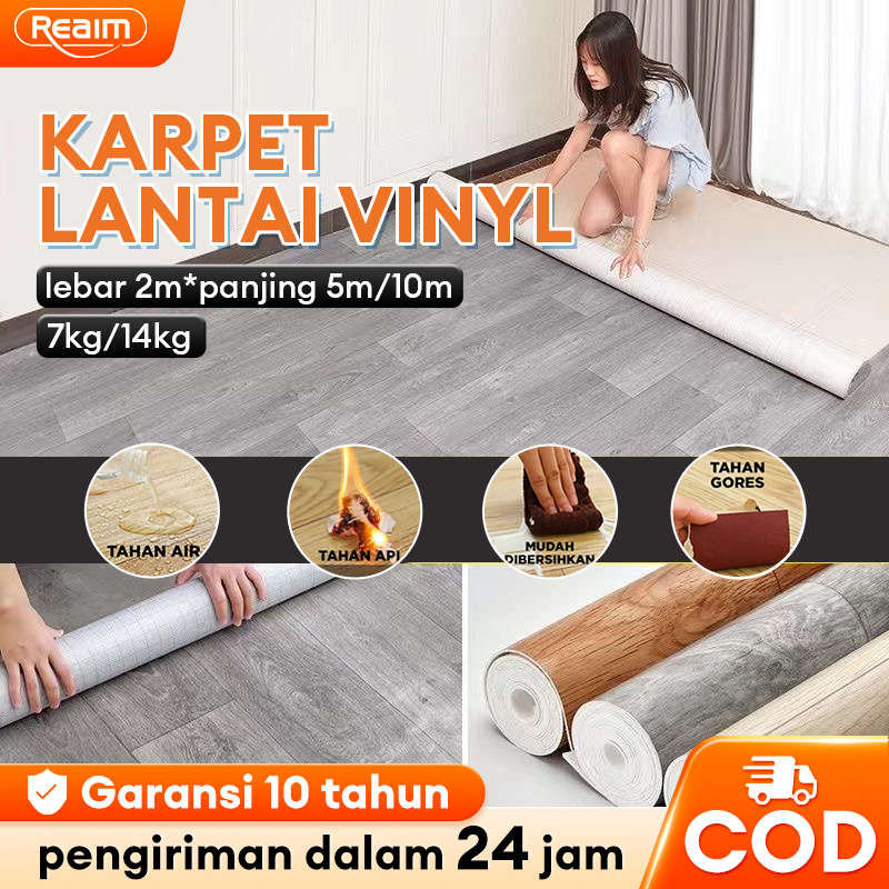 Jual KARPET Vinyl Lantai gulungan kayu TEBAL 7MM /dekorasi /LEBAR 2 METER DIJUAL PER 50 CM TEBAL ...