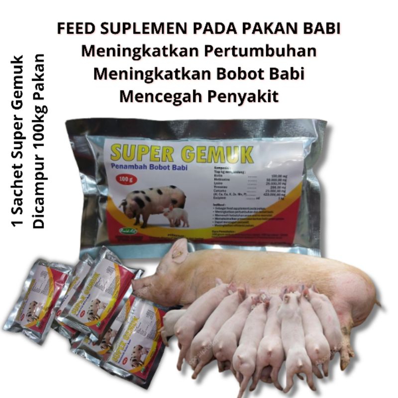 Jual SUPER GEMUK BABI PENAMBAH NAFSU MAKAN DAN MEMPERCEPAT PERTUMBUHAN ...