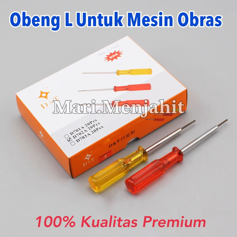 Jual Obeng Baut Mesin Obras / Obeng Jarum L - 1.5 mm / 1.6 mm | Shopee ...