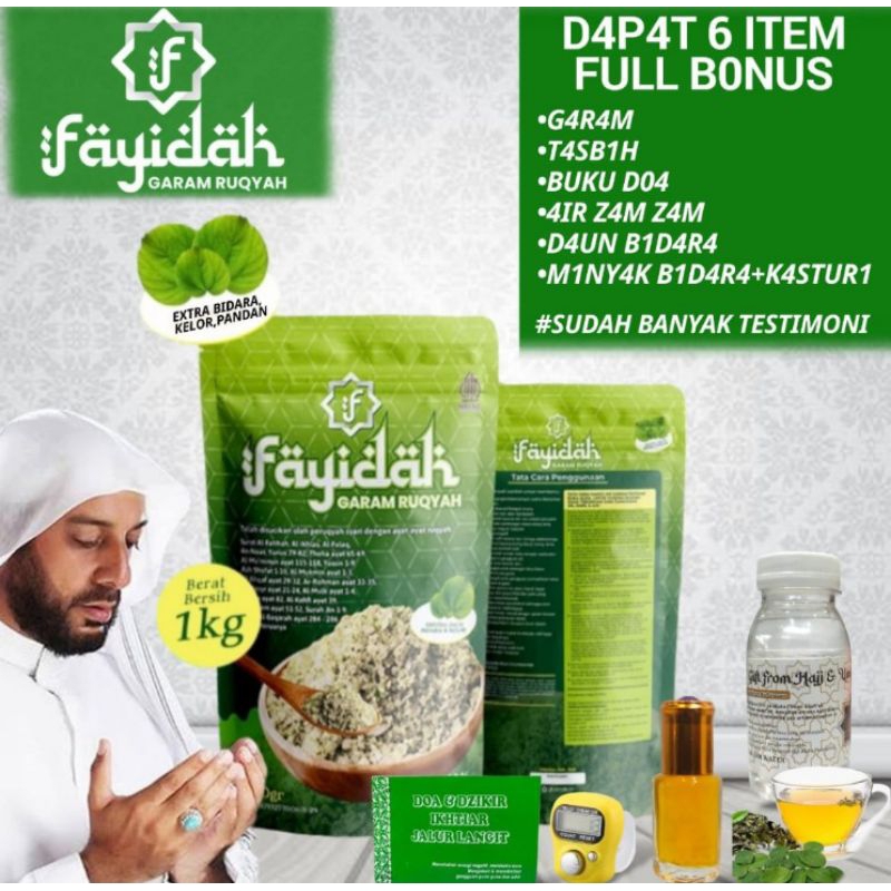 Jual GARAM FAYIDAH XTRA DAUN BIDARA ORIGINAL MANDI GARAM || MERUQYAH ...