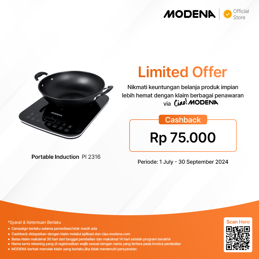 Jual MODENA Portable Induction - PI 2316 | Shopee Indonesia