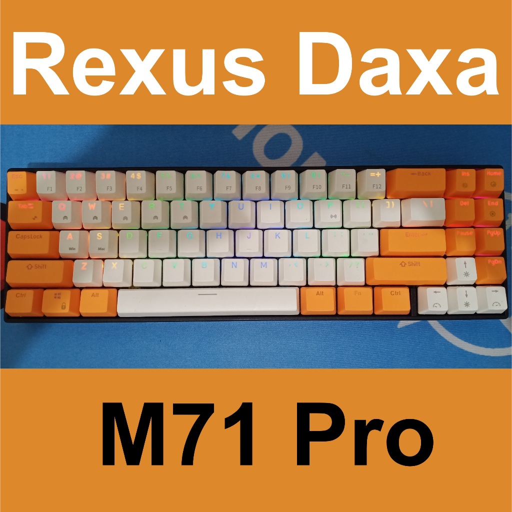 Jual Rexus Daxa M71 Pro Wireless Bluetooth Mechanical Keyboard Linear ...