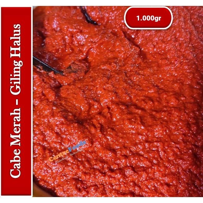 Jual Cabe Merah Giling Halus - Cabai Merah Halus Tradisional Bumbu ...
