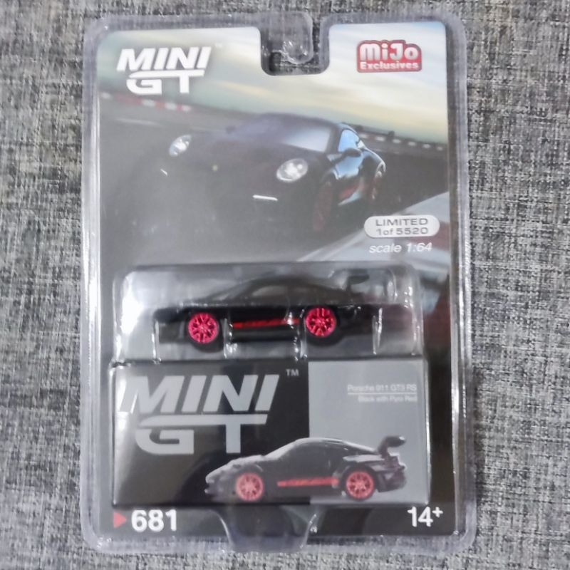 Jual Mini GT 681 Porsche 911 GT3 RS Black Pyro Red Mijo Blister ...