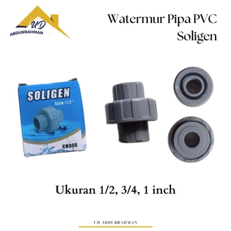 Jual Watermur Soligen Pipa PVC Ukuran 1/2, 3/4, 1 inch Water Mur ...