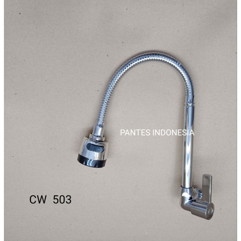Jual PANTES INDONESIA HF Sanitary Kran Angsa CW 503 BULAT Drat 1/2 Inch ...