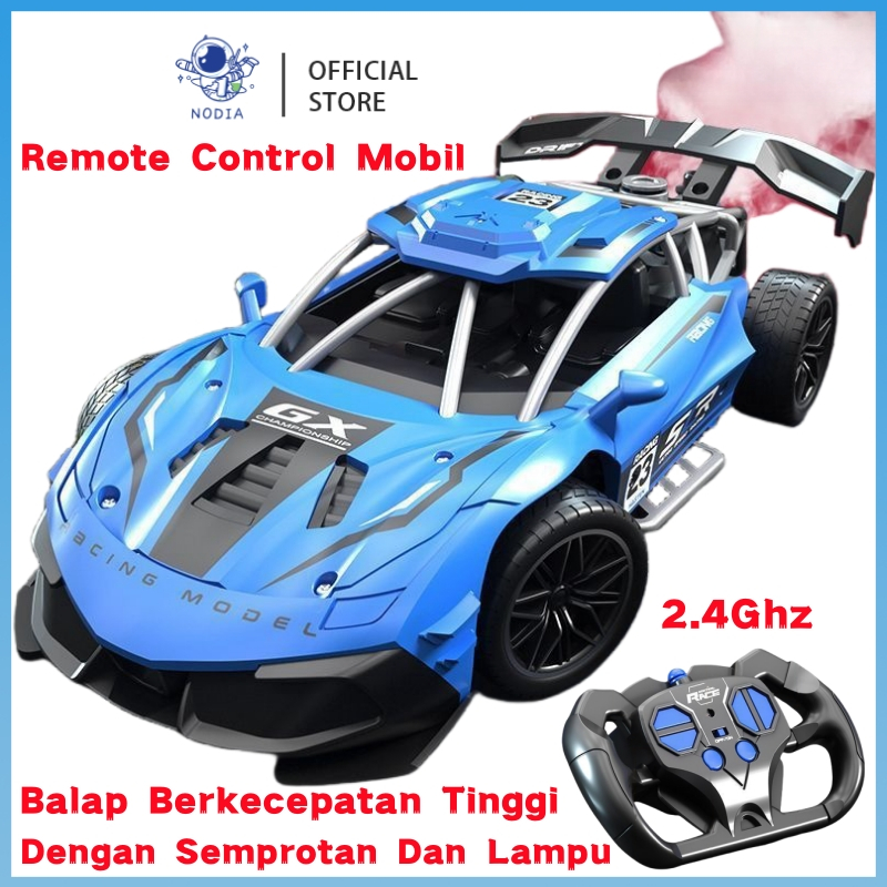 Jual NODIA 2.4G Mobil Remote Control Spray Mobil Dengan Lampu 1:18 ...