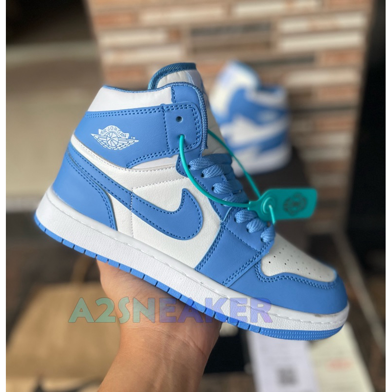 Jual Sepatu Nkee A1r J0rdan 1 University Blue High Import Premium ...