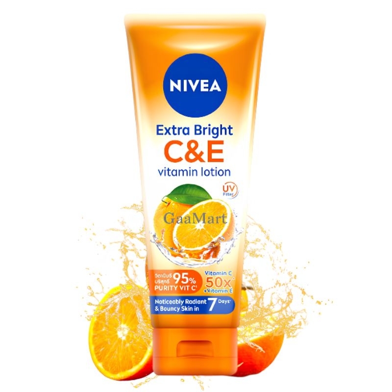 Jual NIVEA Extra Bright Vitamin Lotion C&E 180 ml - Body Lotion Serum | Shopee Indonesia