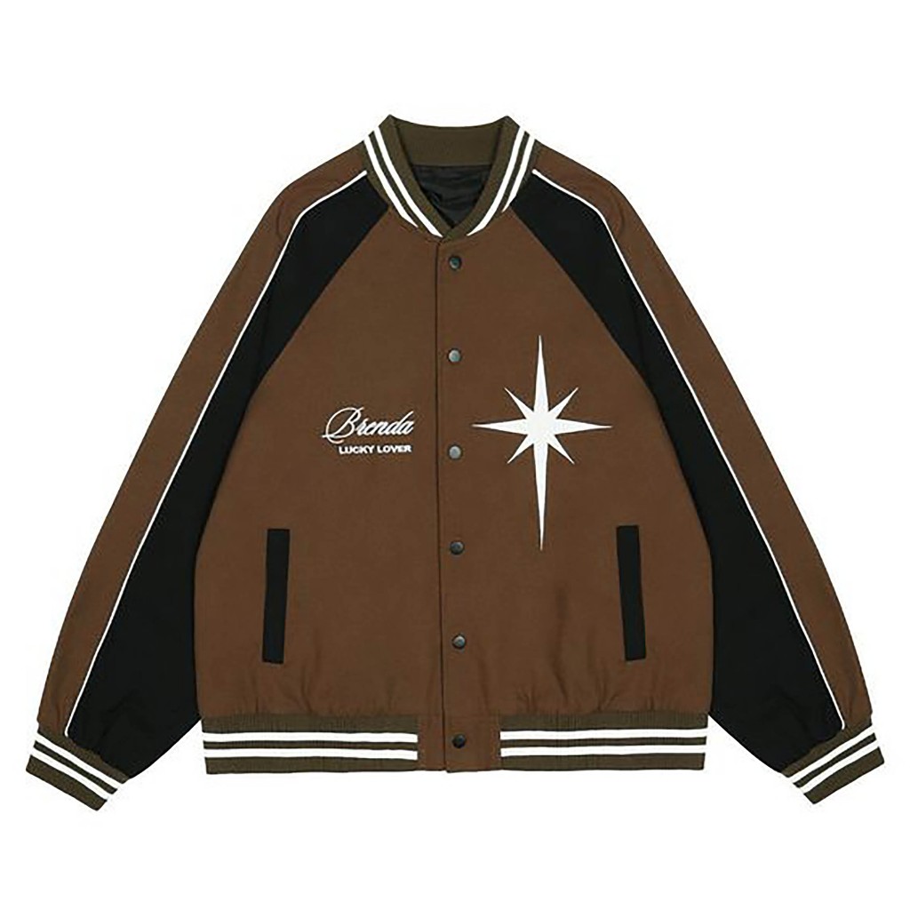 Jual Jaket Baseball Big Size ( S - 6XL ) LOGO BINTANG ( BISA CUSTOM ...