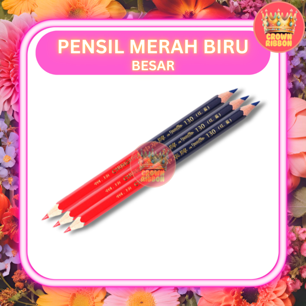 Jual Pensil Merah Biru Besar | Shopee Indonesia
