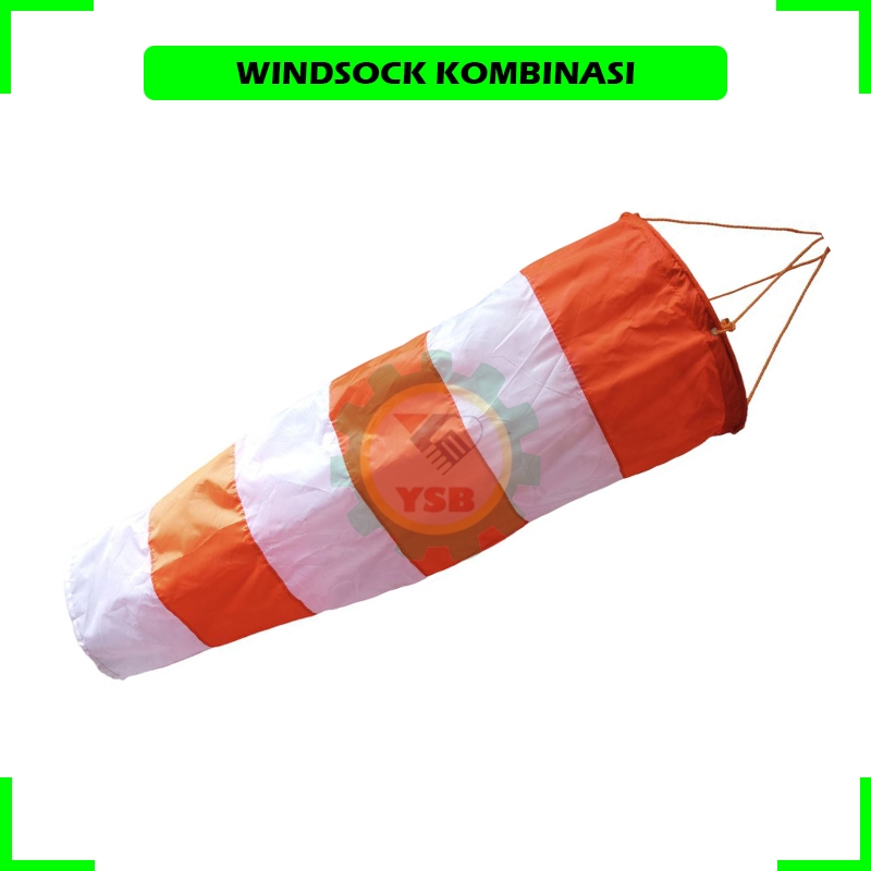 Jual WIndsock Wind Sock Petunjuk Arah Mata Angin Merah Putih Kombinasi ...