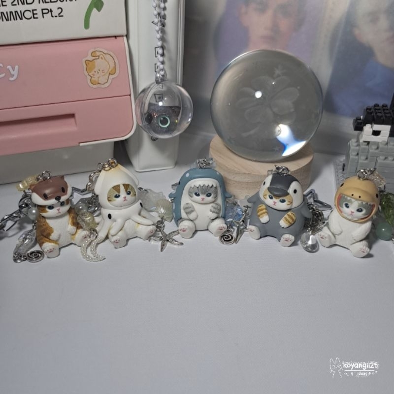 Jual Mofusand Arctic Sea Creatures Keychain | Beads Animal Cat Figure ...