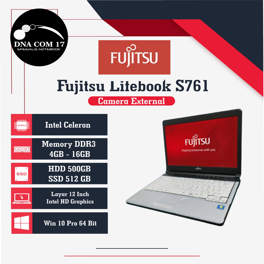 Jual Laptop Fujitsu Lifebook S761 / S762 | Murah Dan Berkualitas ...