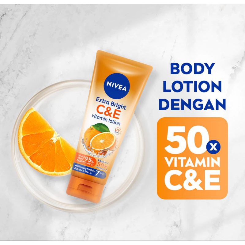 Jual Nivea Extra Bright C&E Vitamin Lotion 180ml | Shopee Indonesia