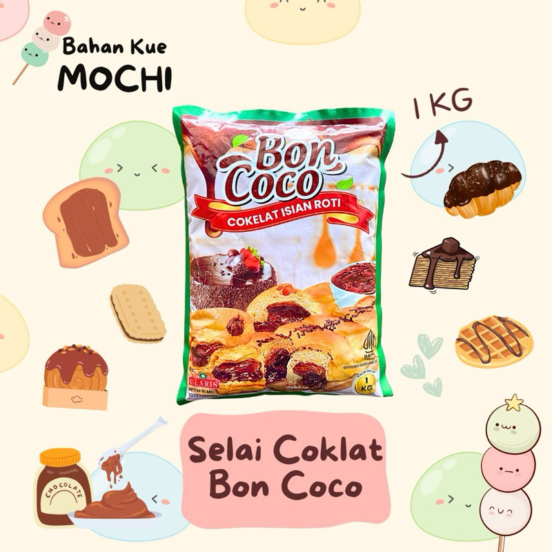 Jual Selai Coklat BonCoco 1KG / Filling Coklat Boncoco 1KG | Shopee ...