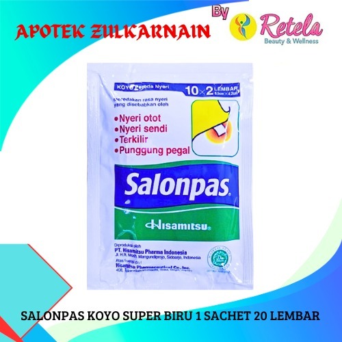 Jual SALONPAS KOYO SUPER BIRU 20 LEMBAR | Shopee Indonesia