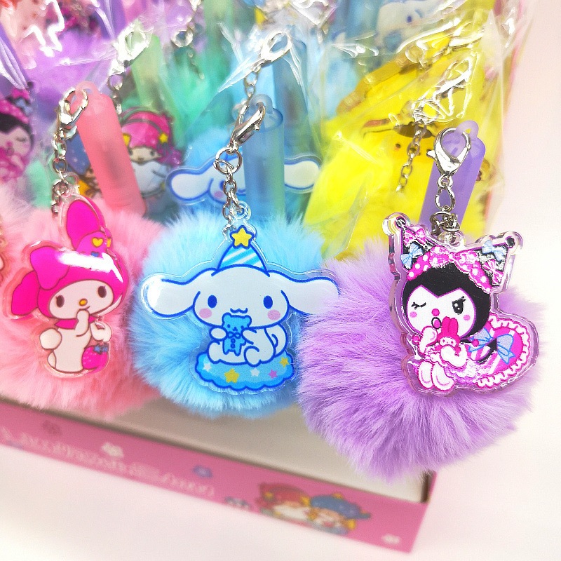 Jual GEMILANGWALLPAPER - PULPEN BULU POM SANRIO | PEN POM | PEN BULU ...