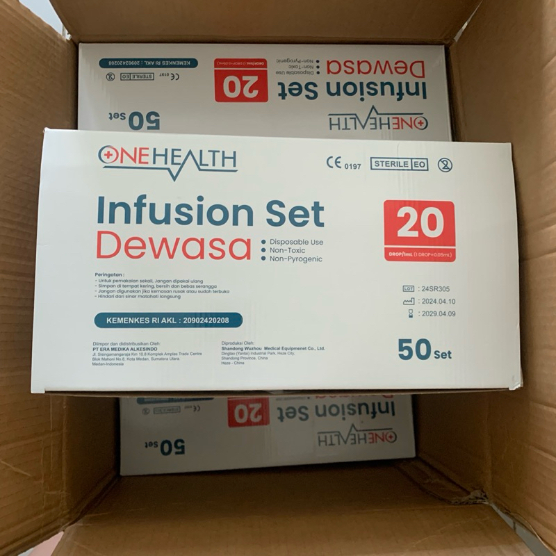 Jual INFUS SET ONEHEALTH / Infuset / Infusion Set Box isi 50pcs ...