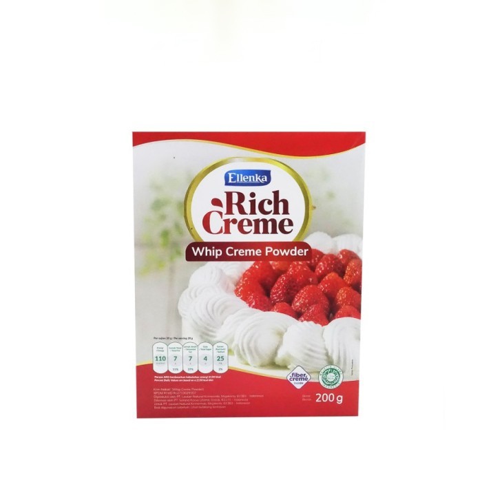 Jual Ellenka Rich Creme Whip Cream Powder 200 gr , 400 gr | Shopee ...