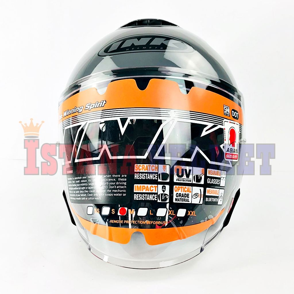 Jual HELM INK TERRA 2 GORILLA GREY GLOSS | Shopee Indonesia