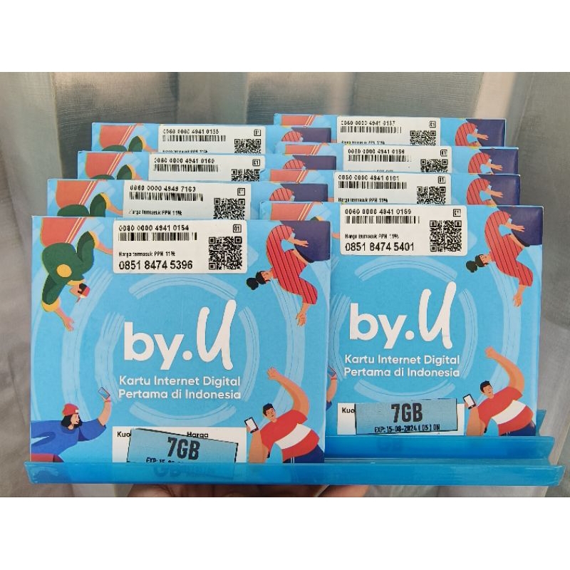 Jual Kartu Perdana kuota ByU 3gb & 7gb ON | Shopee Indonesia