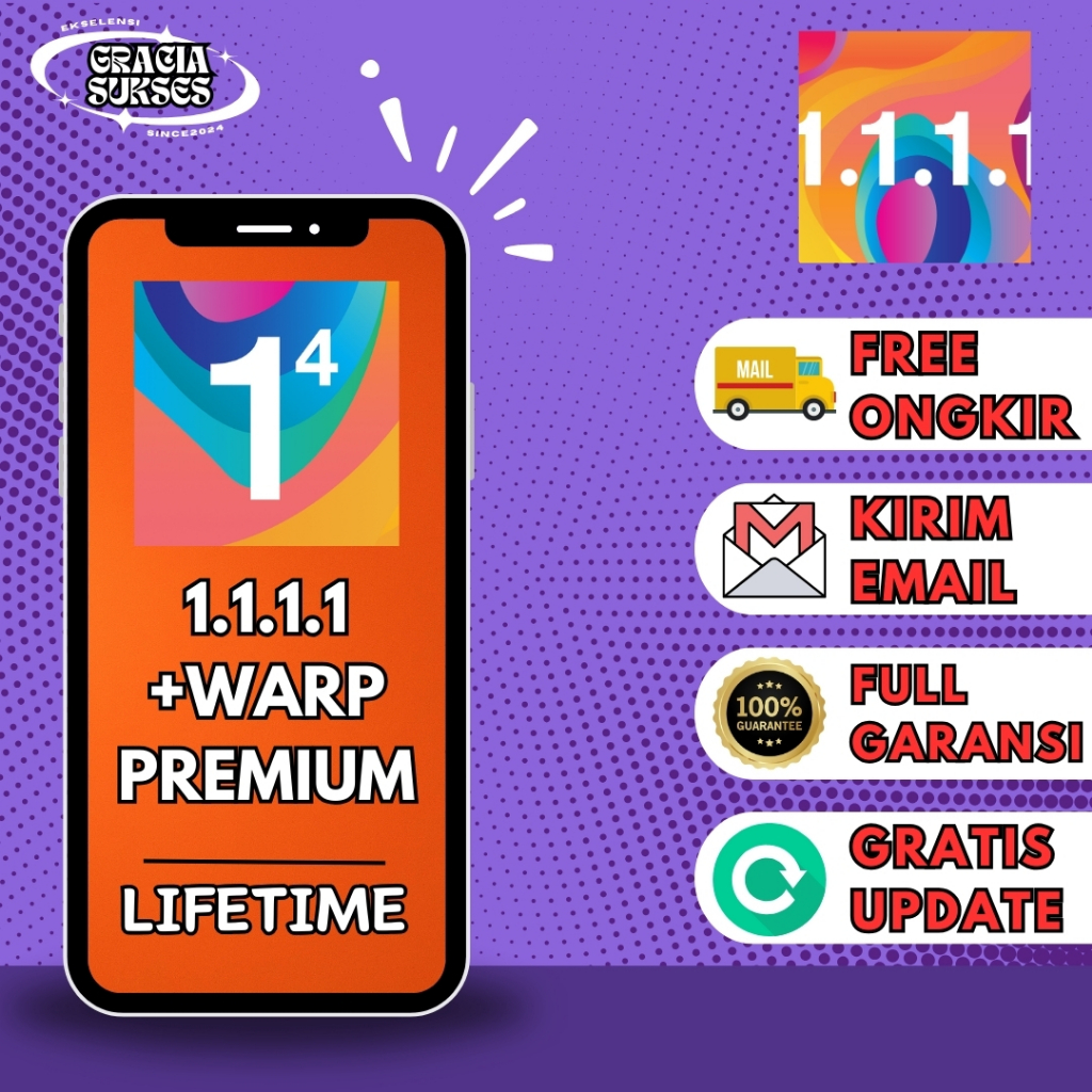 Jual 1.1.1.1 DNS WARP+ Premium Lifetime Bergaransi Selamanya | Shopee ...