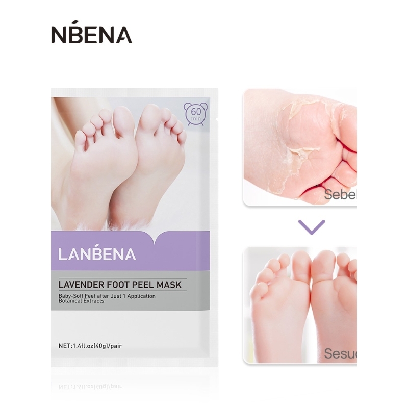 Jual LANBENA Foot Peeling Mask Masker Kaki Untuk Spa Kaki Exfloating ...