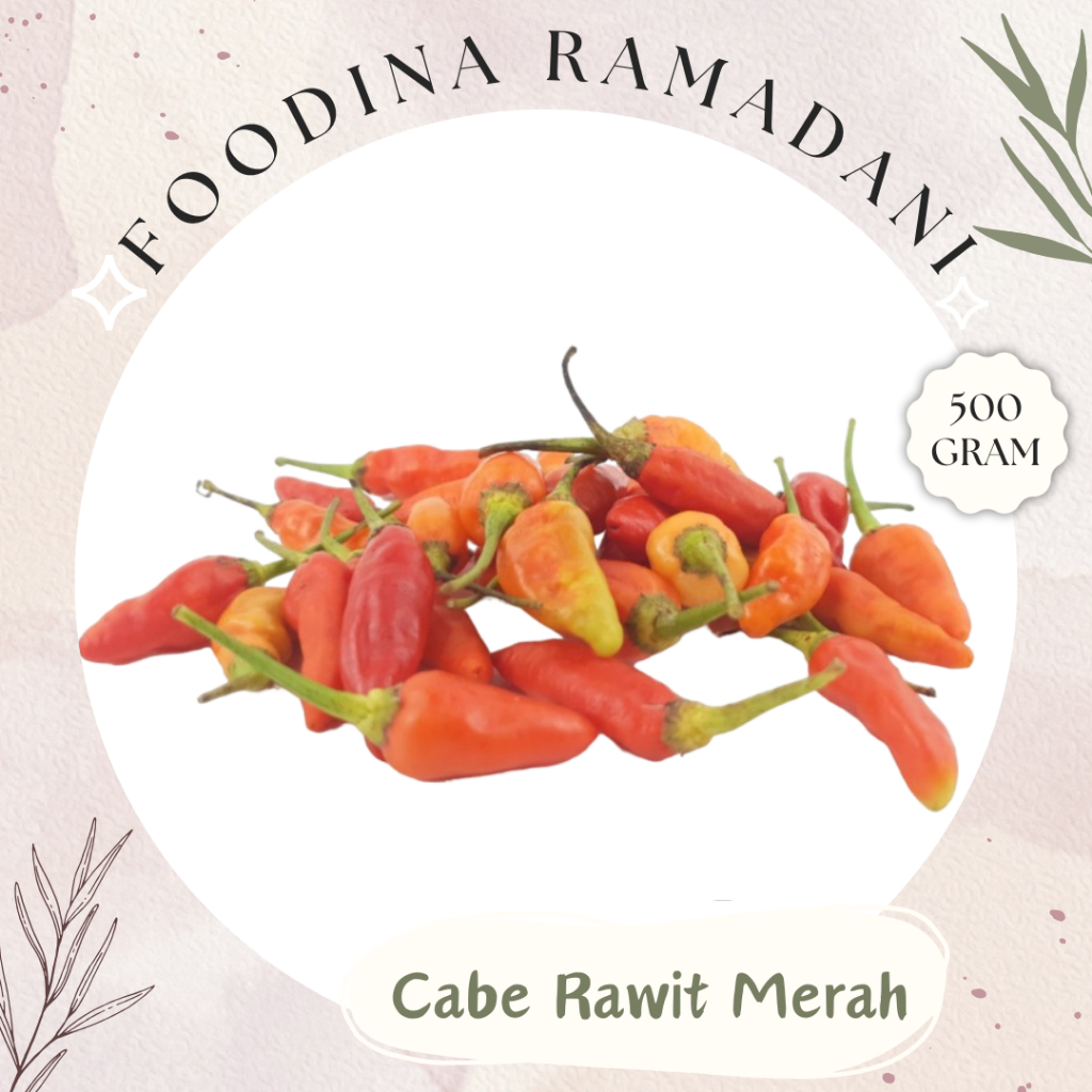 Jual CABE RAWIT Merah - Red Chilli Fresh [ Berat 500gr ] Harga Per 0,5 ...