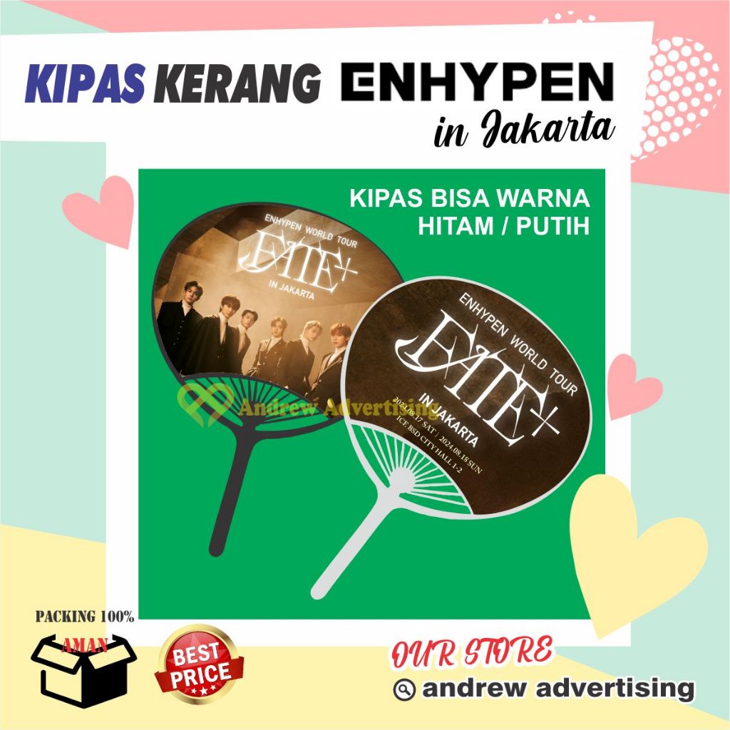 Jual Enhypen FATE World Tour in Jakarta - Merchandise Kipas Tangan ...