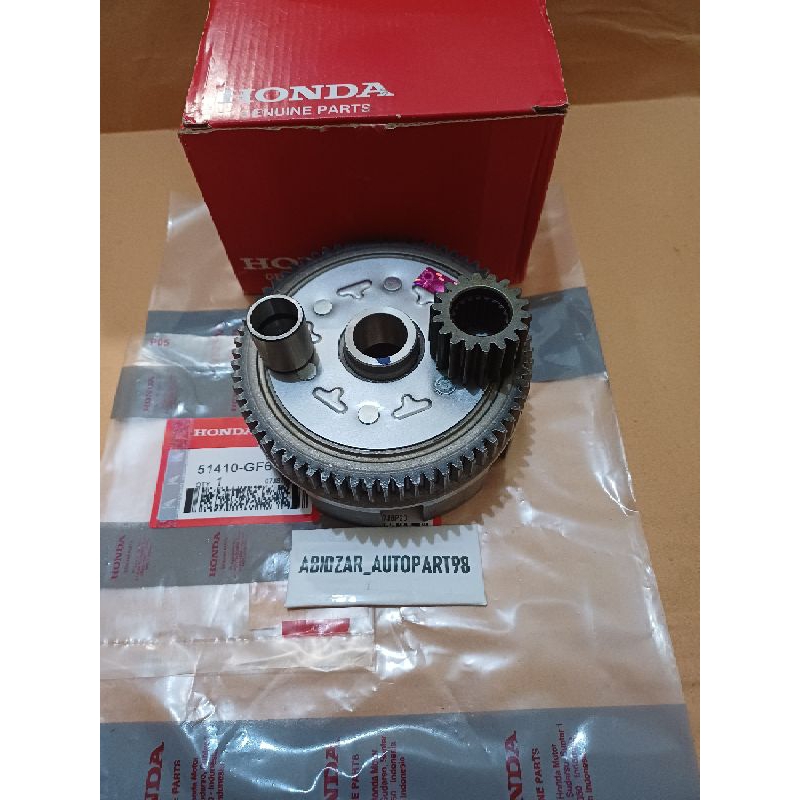 Jual Paketan Mangkok rumah kopling Assy gigi besar 67T+Gigi primer+bosh rumah kopling Honda Win ...