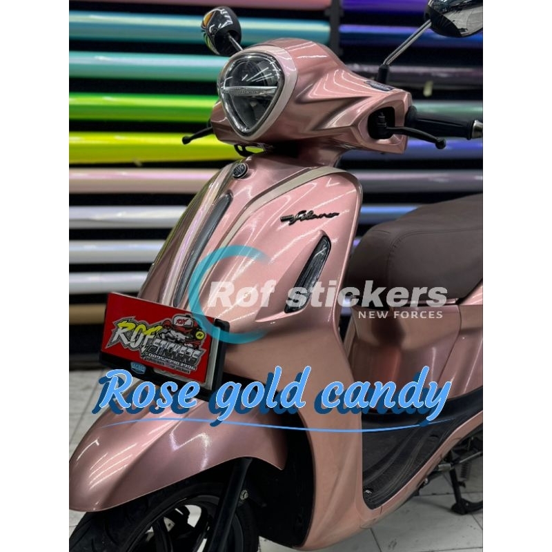 Jual stickee skotlet motor mobil rose gold candy premium haga per 50cm ...