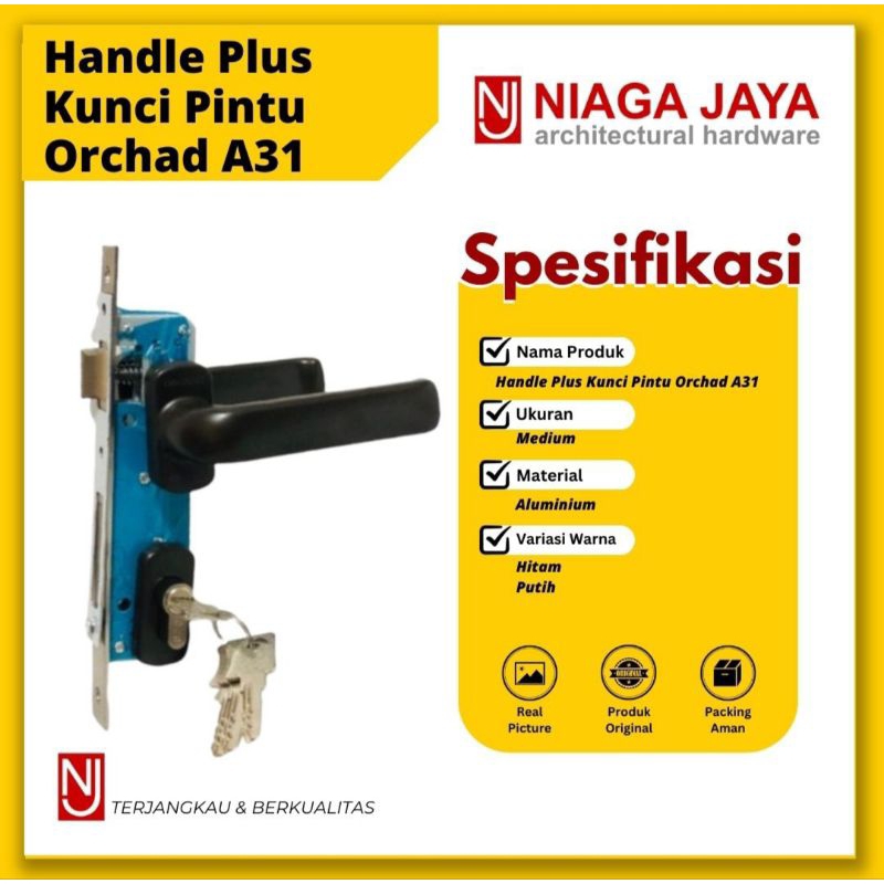 Jual Kunci Pintu Aluminium Orchad A31 / Lock SET Orchard A31 | Shopee ...