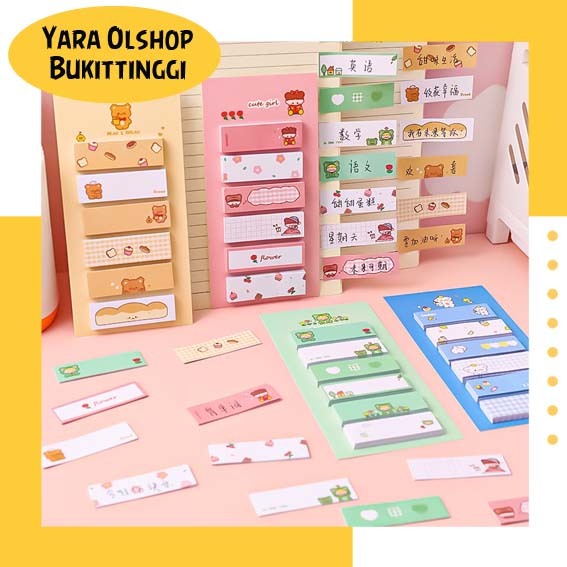 Jual Sticky Notes Lucu 6IN1 120 Lembar | Shopee Indonesia