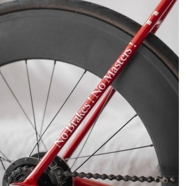 Jual Cutting sticker stiker sepeda road bike fixed bike No Brakes No ...